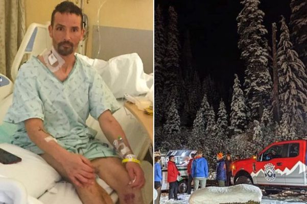 Man 'died for 45 minutes' after collapsing on snowy mountain hike with ...